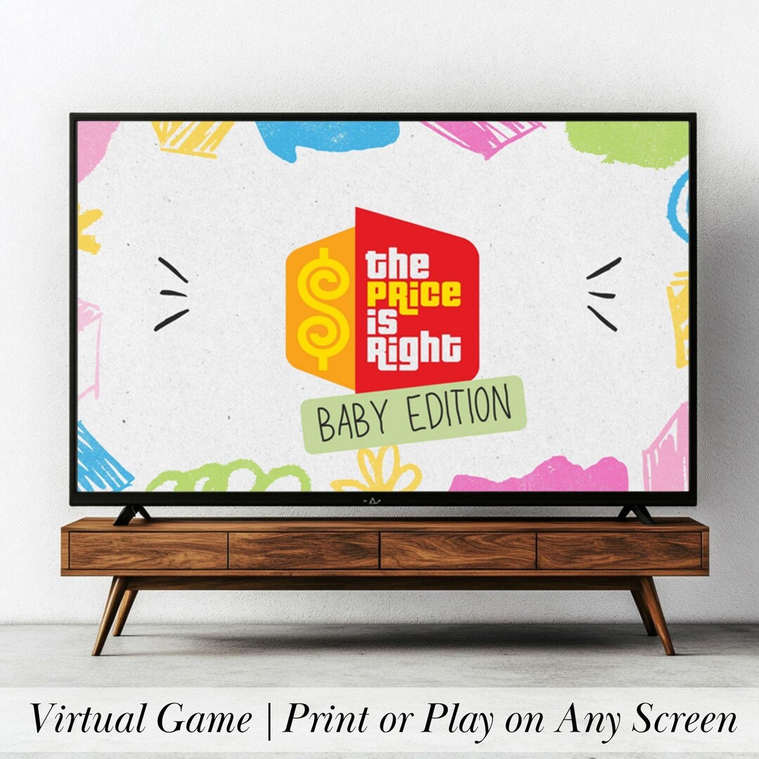 The Right Price Baby Shower Game Editable Baby Price Guessing Game ...