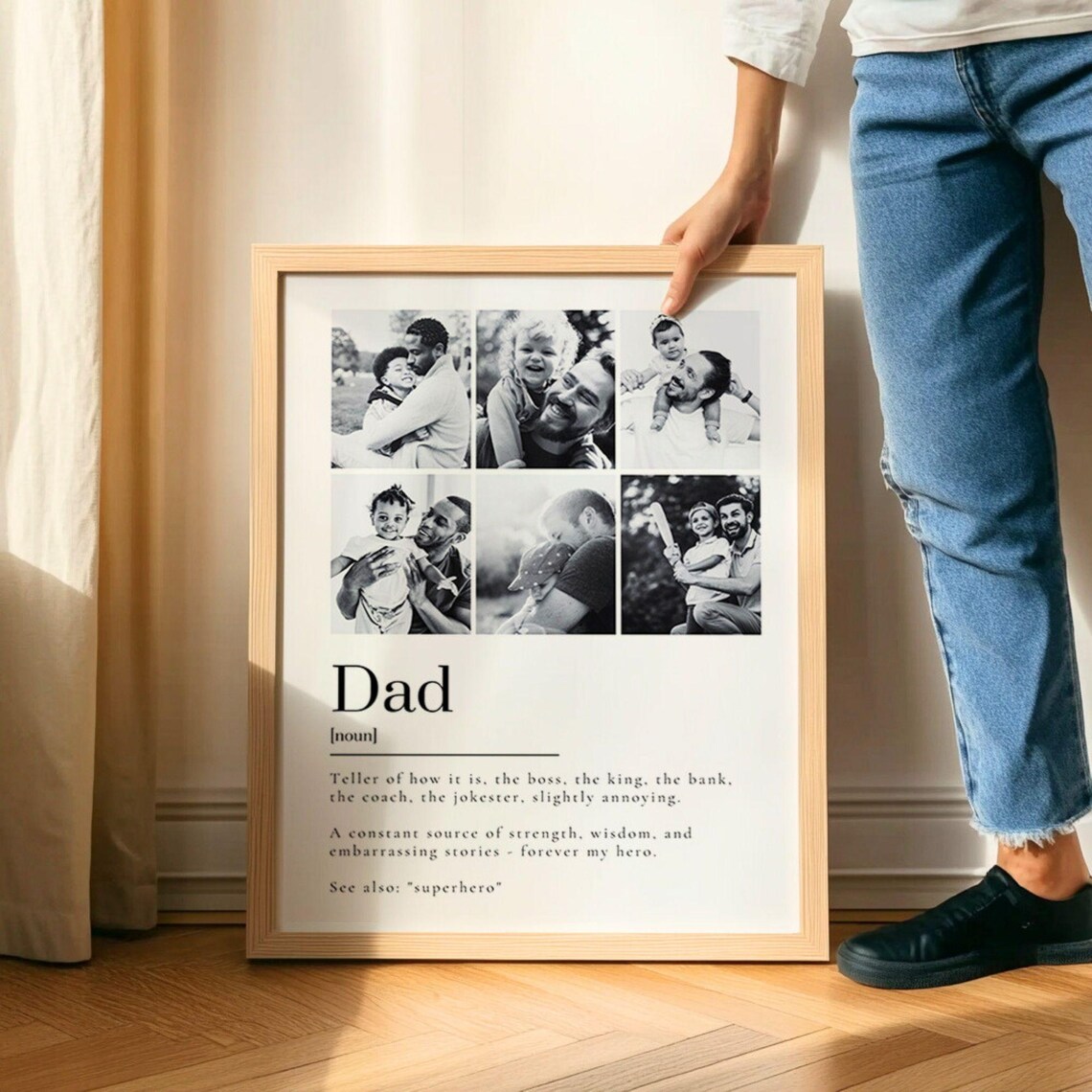 Dad Definition Poster Dad Gift Dad Definition Template Dad Photo ...