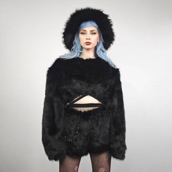 Fur Crop Top - Etsy