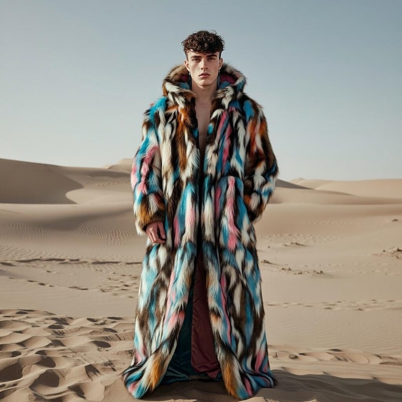 Chinchilla Fur Coat Mens - Etsy UK