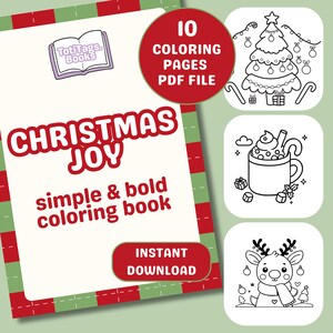 Christmas Joy Coloring Pages, 10 Magical and Festive Holiday Designs ...