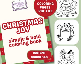 Christmas Magic Coloring Pages, 5 Festive and Fun Holiday Designs ...