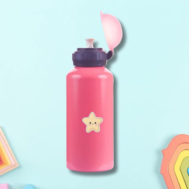 Happy Star Sticker - Cute Celestial Decal for Kids and Star Lovers ...