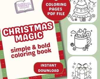 Christmas Joy Coloring Pages, 10 Magical and Festive Holiday Designs ...