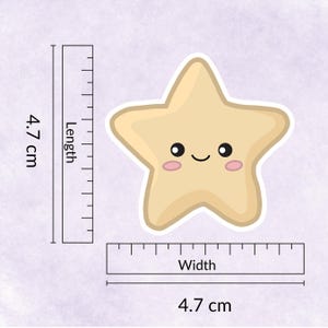 Happy Star Sticker - Cute Celestial Decal for Kids and Star Lovers ...