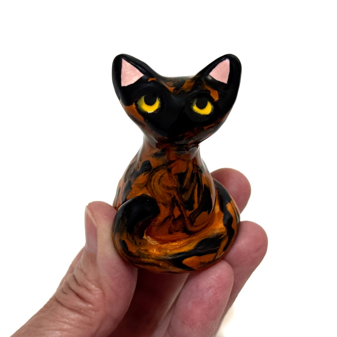 Tortie Gift, Tortoiseshell Cat Ring Holder, Handmade Ceramics - Etsy