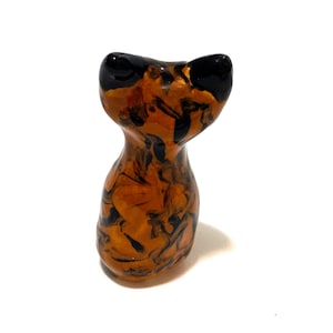 Tortie Gift, Cat Cake Topper, Tortoiseshell Cat Figurine, Handmade ...