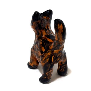 Tortie Gift, Cat Ring Holder, Tortoiseshell Cat Figurine, Handmade ...
