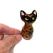 Tortie Gift, Cat Cake Topper, Tortoiseshell Cat Figurine, Handmade ...