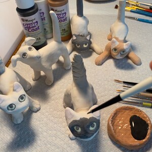 Tortie Gift, Cat Cake Topper, Tortoiseshell Cat Figurine, Handmade ...