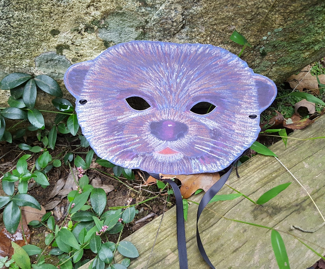Otter Mask / Paper Mask - Etsy