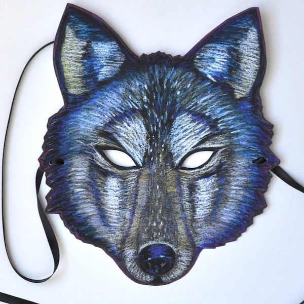 Kids Wolf Mask - Etsy
