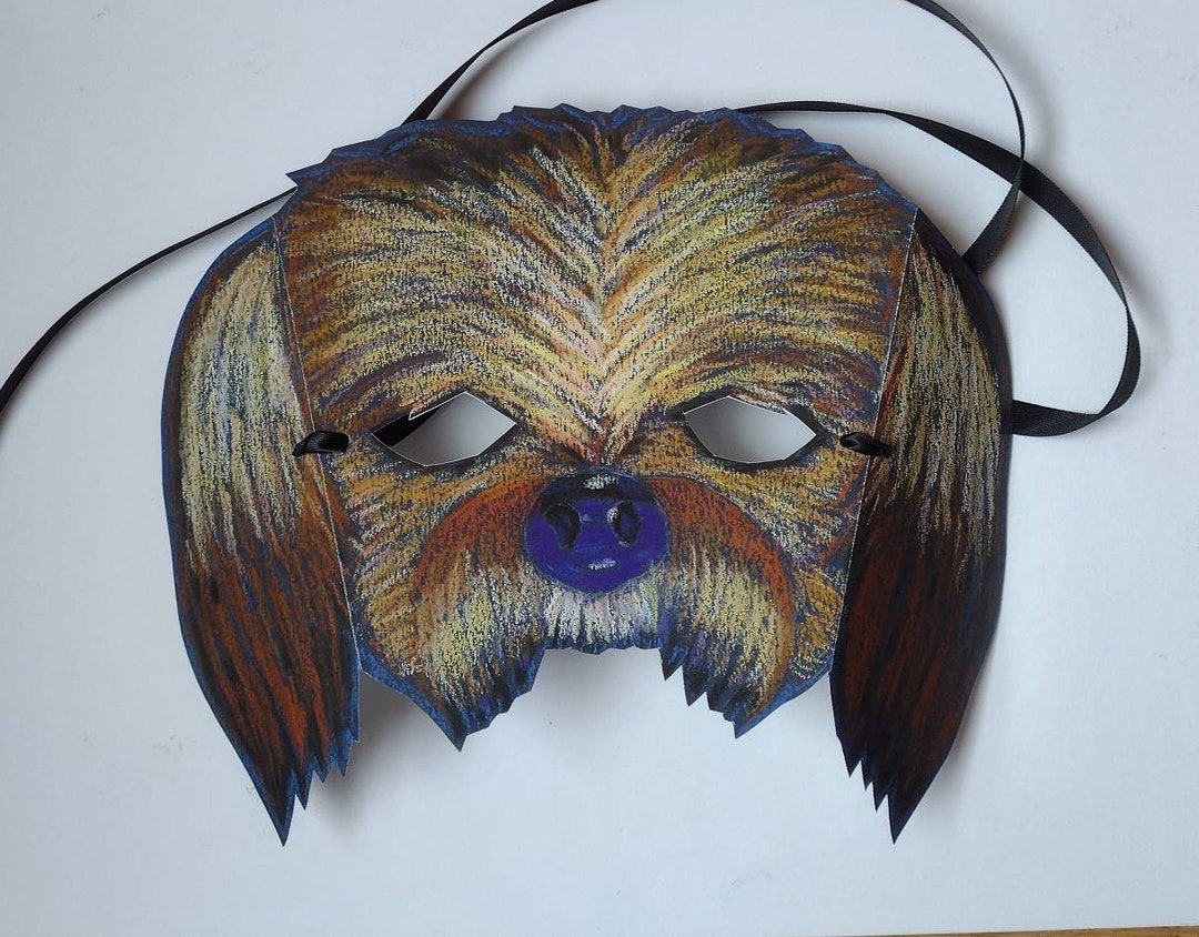 Dog Half-mask / Maltese Shih-tzu Mask - Etsy
