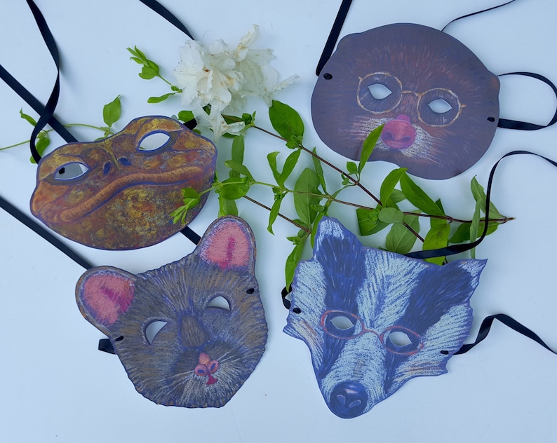 Masks for Wind in the Willows / Badger Toad Rat Mole Mask / - Etsy UK