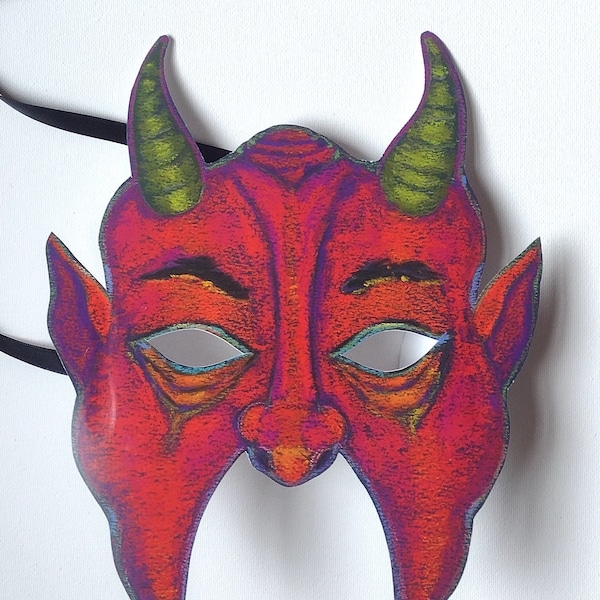 Devil Mask - Etsy