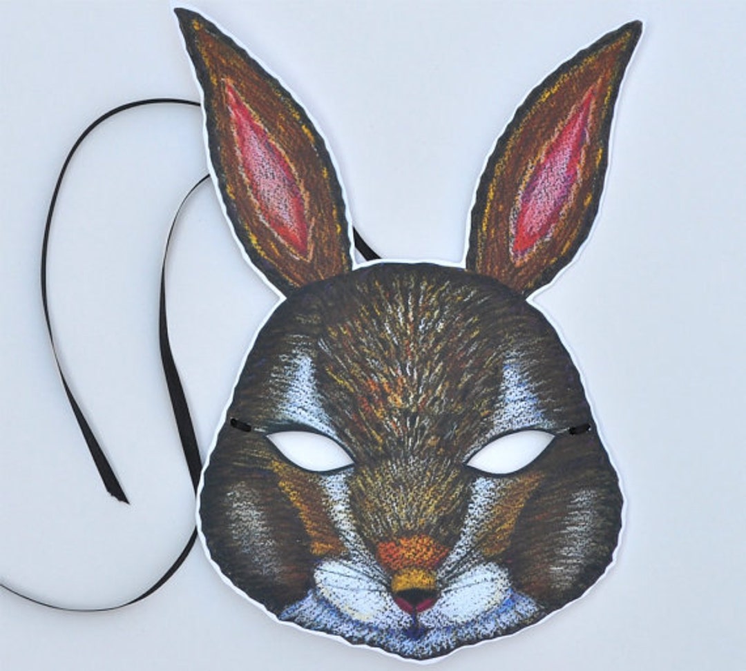 Rabbit Mask / Easter Bunny / Halloween Hare - Etsy
