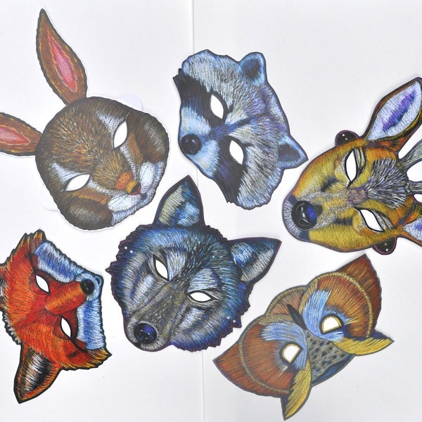 Woodland Animal Mask - Etsy