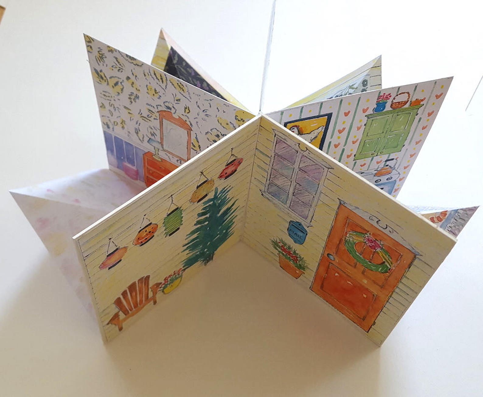 Dollhouse Book / 3D Folding House - Etsy