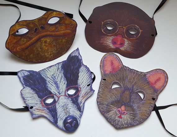Masks for Wind in the Willows / Badger Toad Rat Mole Mask / - Etsy UK