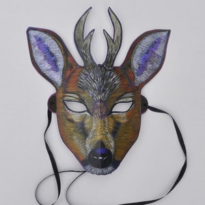 Deer Mask With Antlers - Etsy
