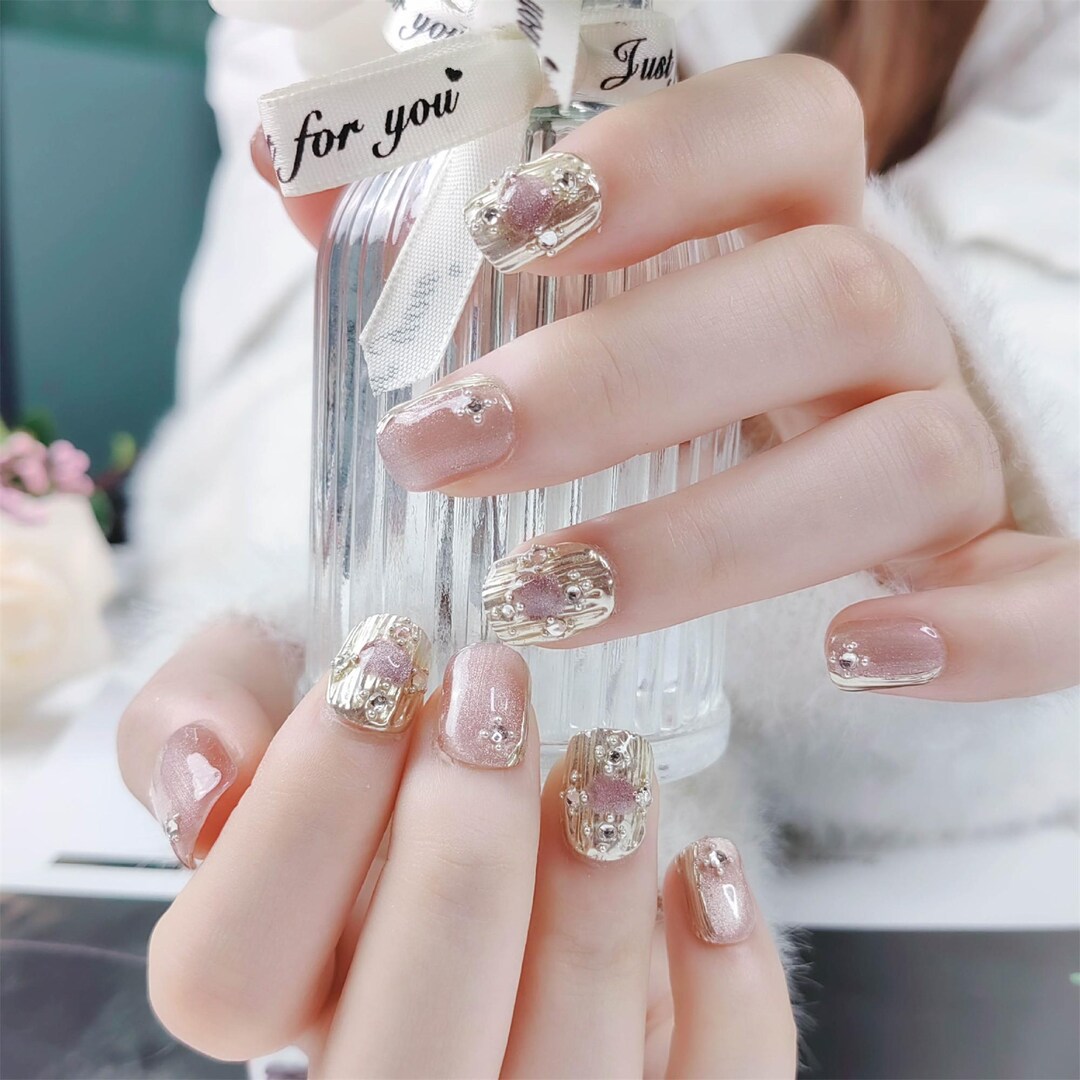 Custom,handmade, Pink, Crystal, Cat-eye, Glitter, Whitening, Bubble ...