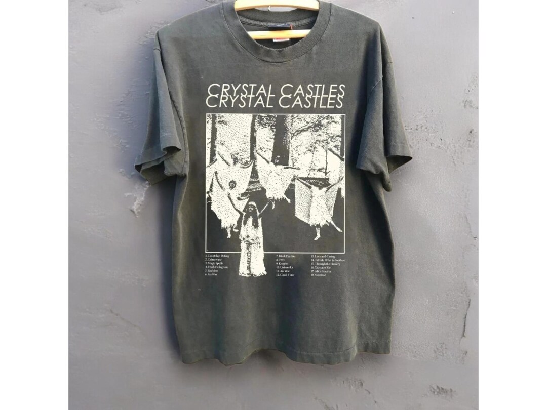 Crystal Castles T-shirt, Music Band Tee, Crew Neck Shirt,unisex Perfect ...