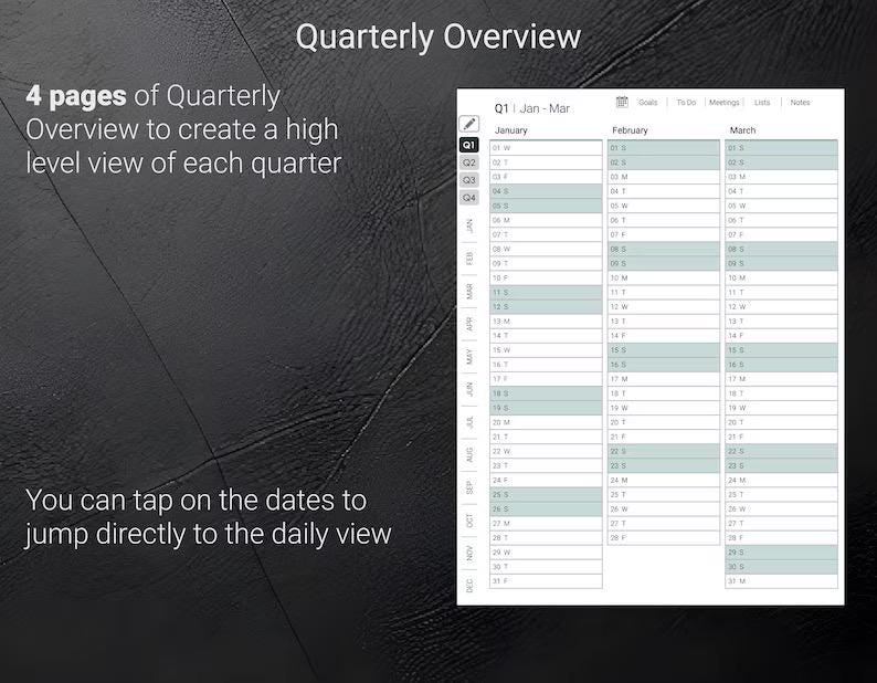 Minimalist Planner for Remarkable Paper Pro 2024 2025 digital Download ...