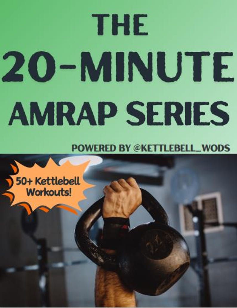 The 20-minute AMRAP Series: 50+ Kettlebell Workouts - Etsy