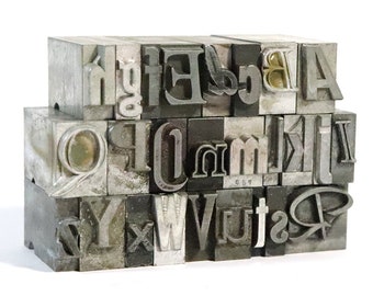 Letterpress set | Etsy