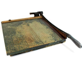 Vintage paper cutter | Etsy