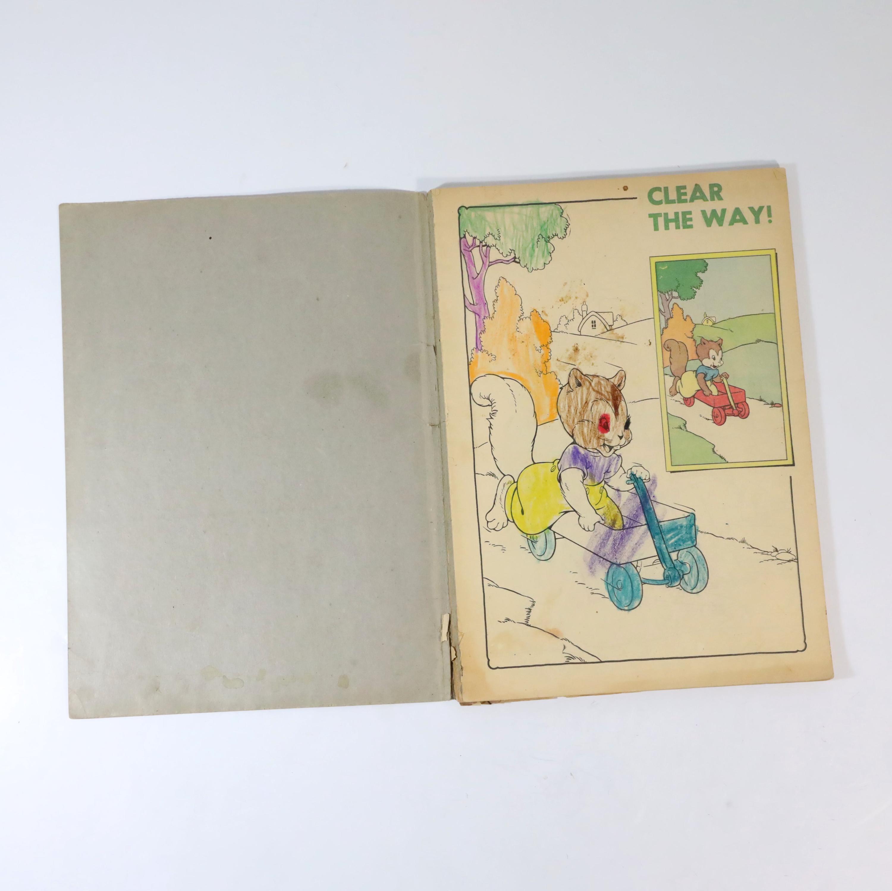 Vintage 1950's Children's Copy-cat Paint Book - Coloring Book - Etsy