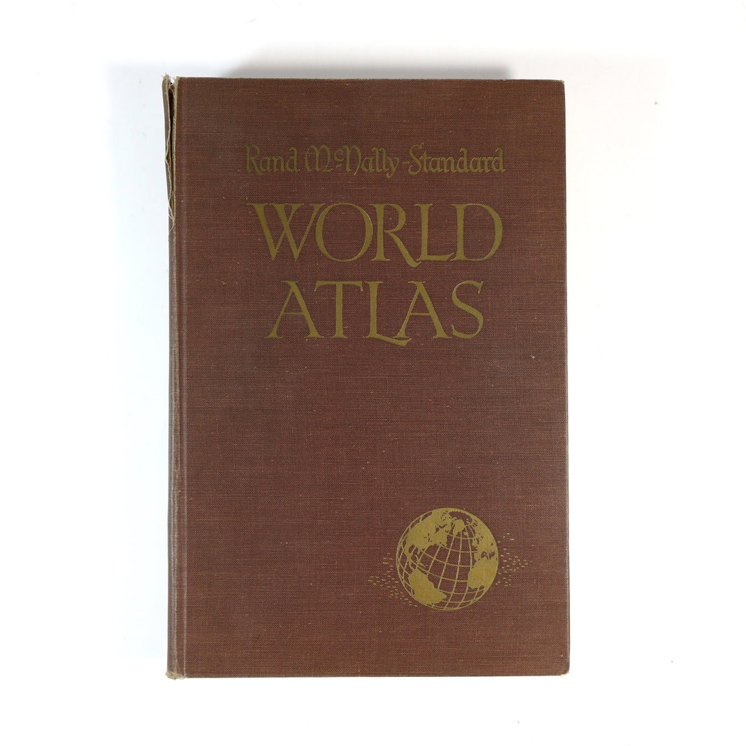 1956 Rand Mcnally-standard World Atlas - Etsy