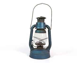 Vintage Blue Dietz Little Wizard Lantern Rustic Decor - Etsy