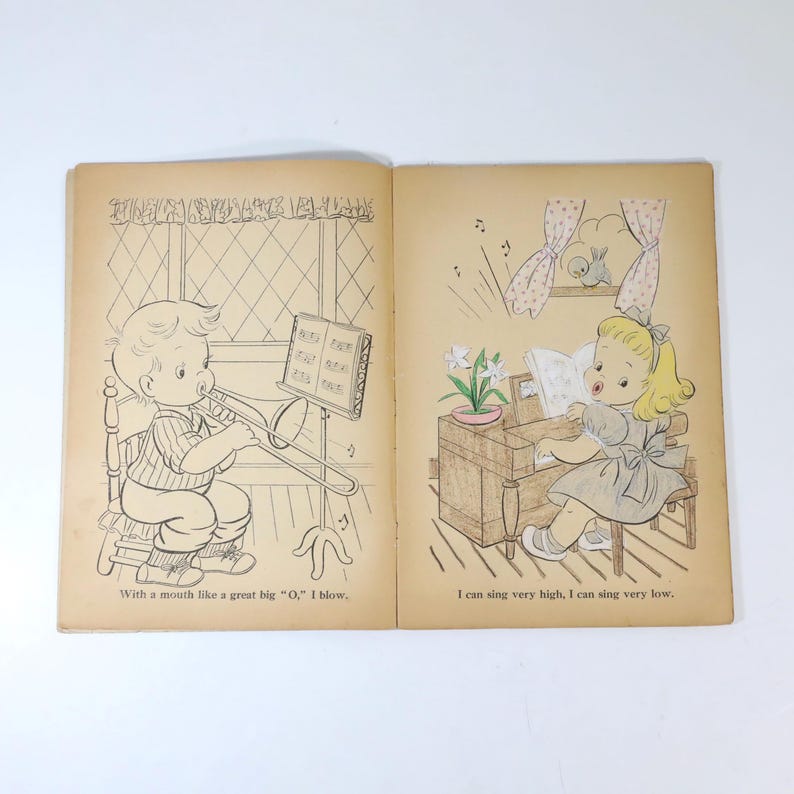 Vintage 1946 Easy to Color - Coloring Book by Merrill Company ...