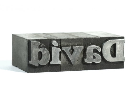 David 36pt Metal Letterpress Goudy Heavyface | Etsy