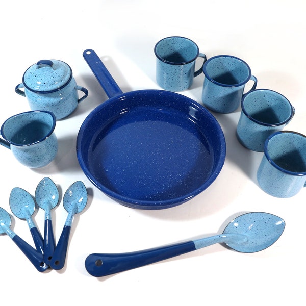 Enamelware Set - Etsy