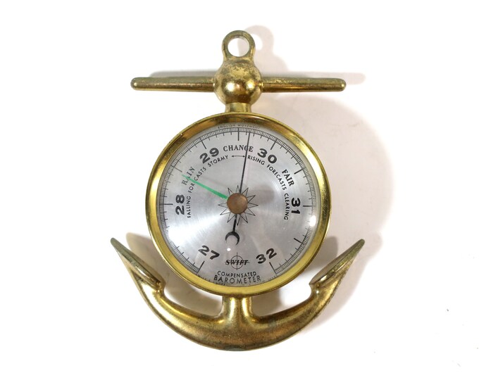 Vintage Swift Compensated Barometer Brass Anchor Wall Hanging - Etsy