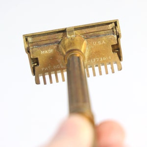 Vintage GEM MICROMATIC - Open Comb - Gold Toned - Etsy