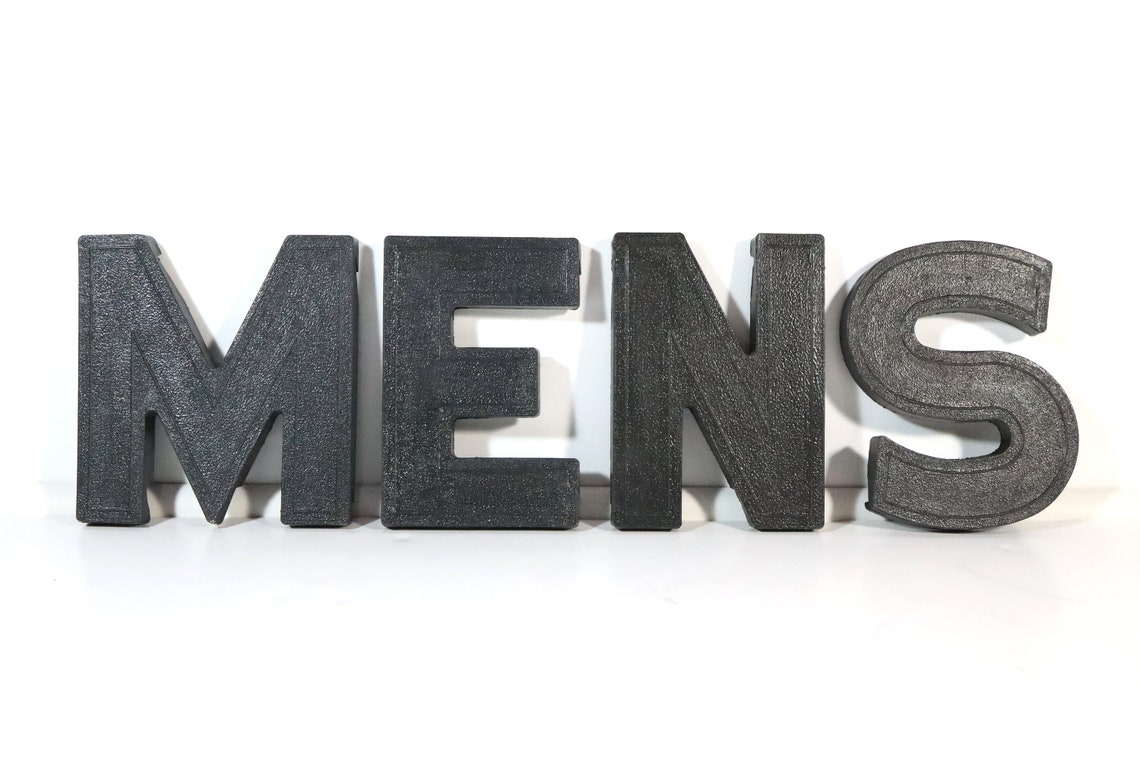 MENS Vintage Plastic Wagner Sign Letters 6.25 Tall - Etsy