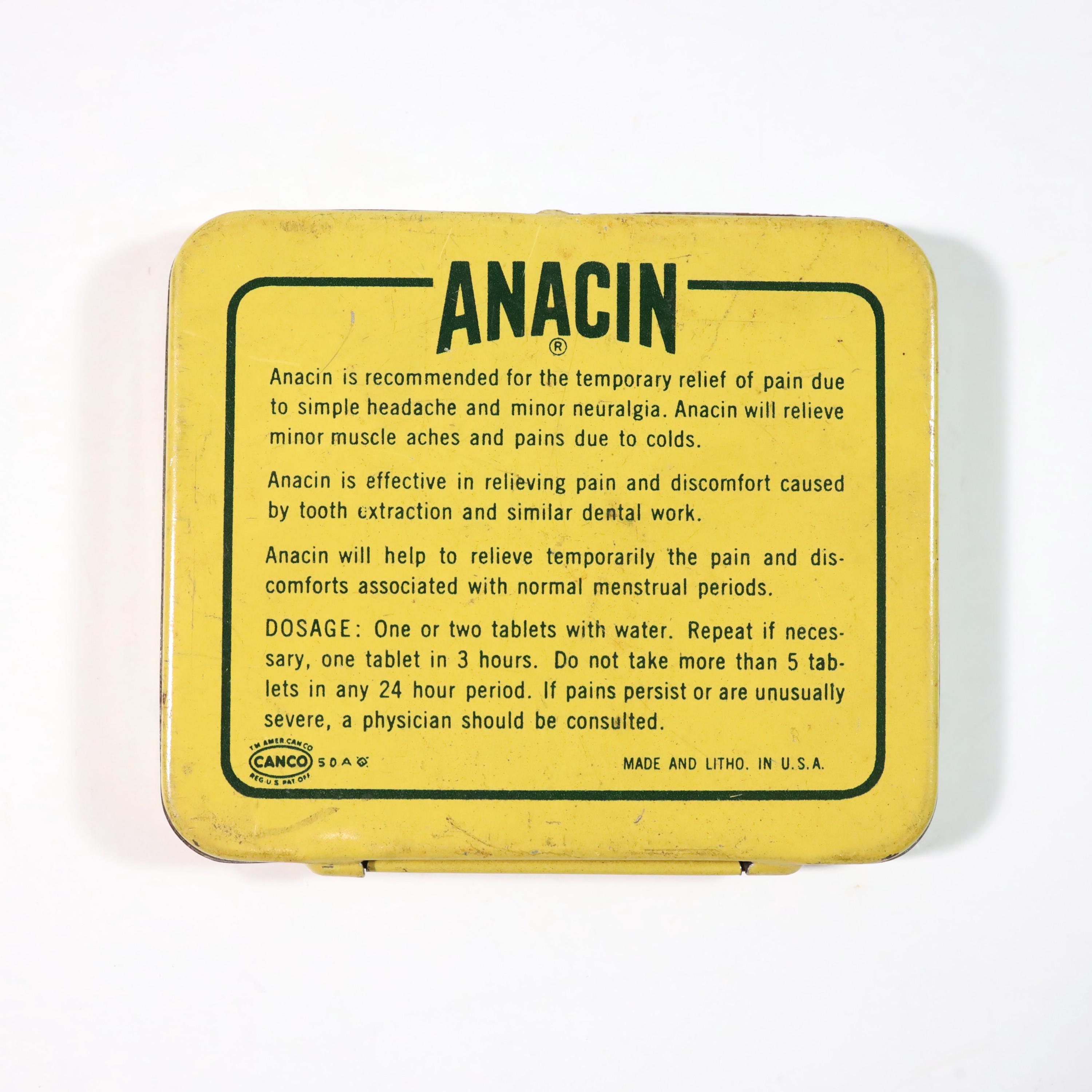 Vintage Anacin Tablet Tin - Etsy