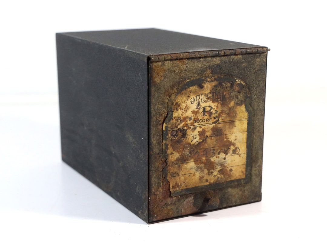 Vintage Drugpak Pharmacy File Box - Etsy