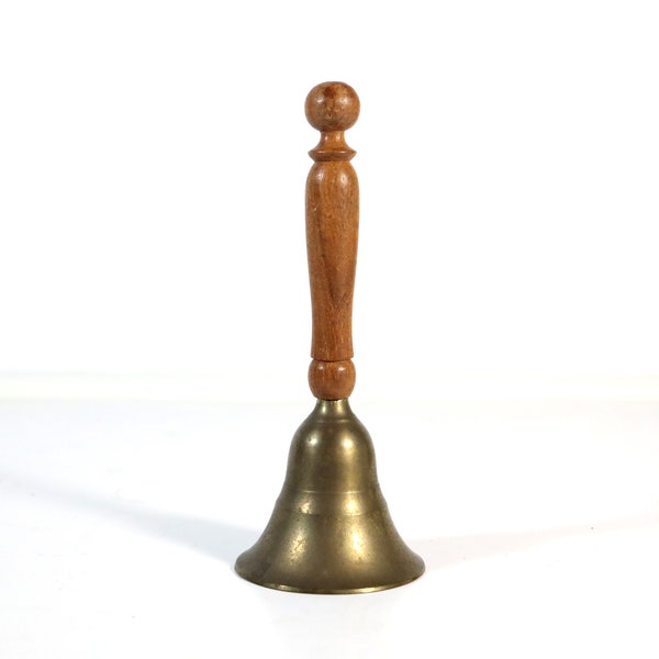Brass Bell With Wooden Handle - Etsy