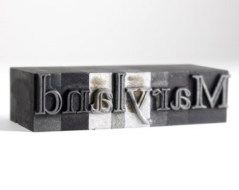 Lot of 500 Antique VINTAGE Metal LETTERPRESS Print Type Blocks ALPHABET ...