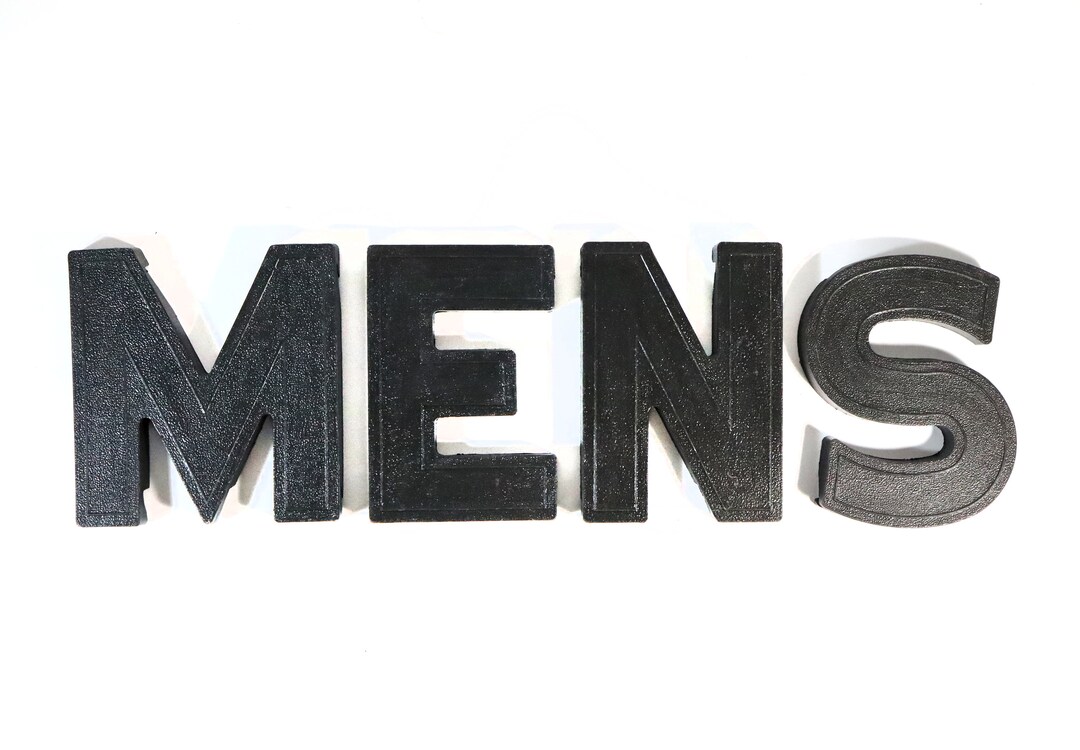 MENS - Vintage Plastic Wagner Sign Letters 6.25" Tall - Etsy