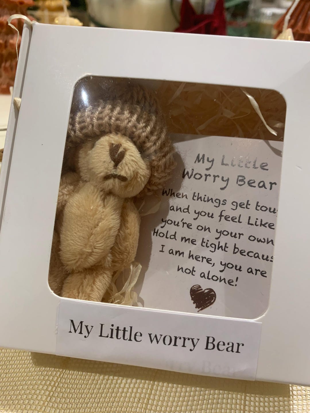 My Little Worry Bear - Etsy