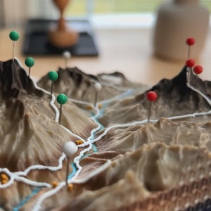 Ama Dablam - Taboche, Khumbu Valley to Everest BC, 3D Topographic Push ...