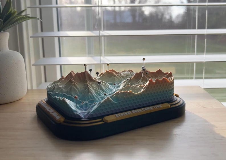 Ama Dablam - Taboche, Khumbu Valley to Everest BC, 3D Topographic Push ...