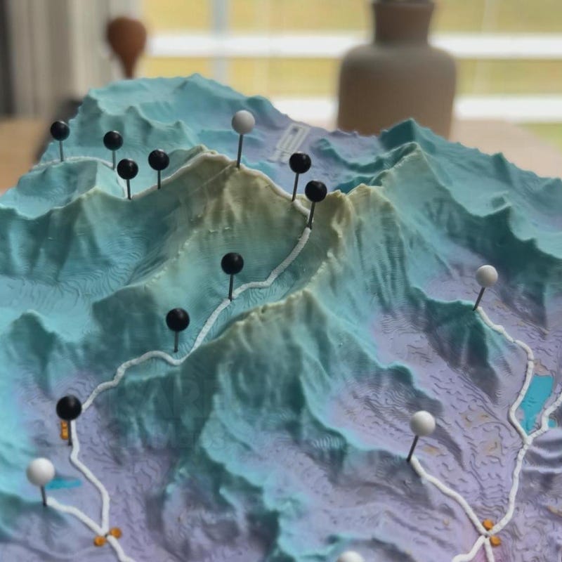 Mt Everest on a Map - Etsy