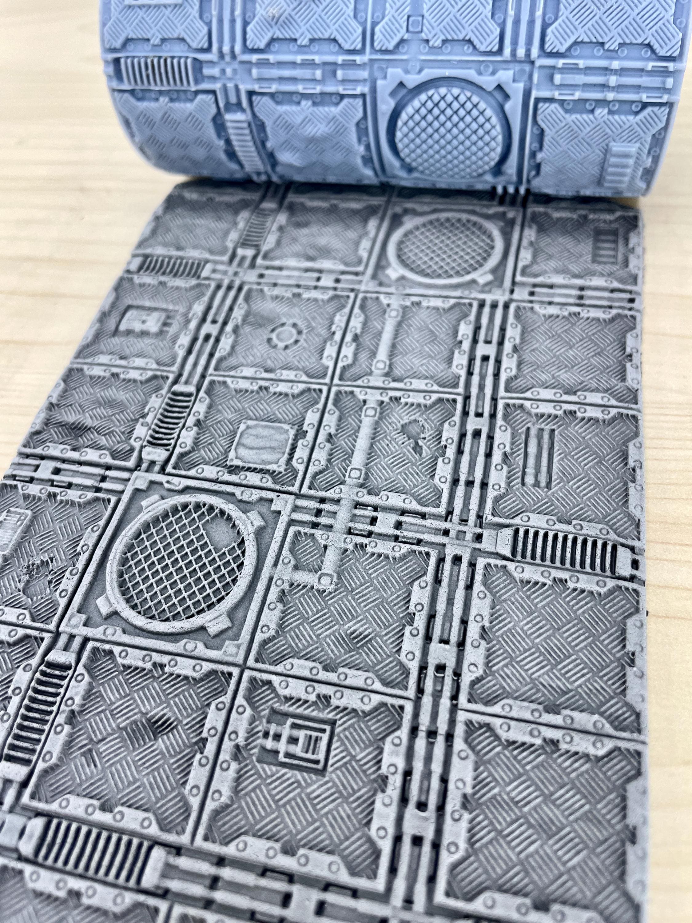 Checker Iron Grid Texture Roller - Etsy