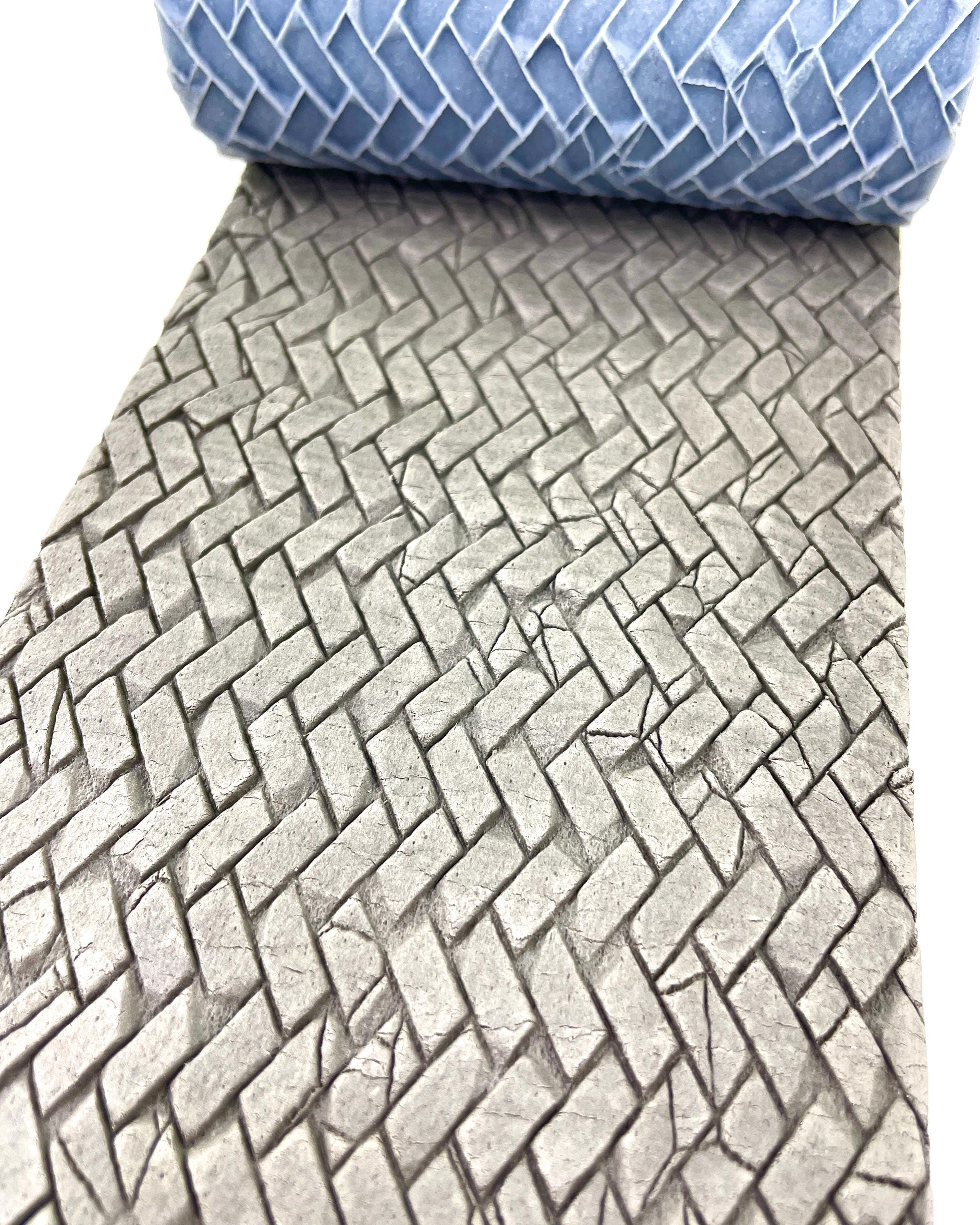 Worn Interlocking Stone Texture Roller - Etsy